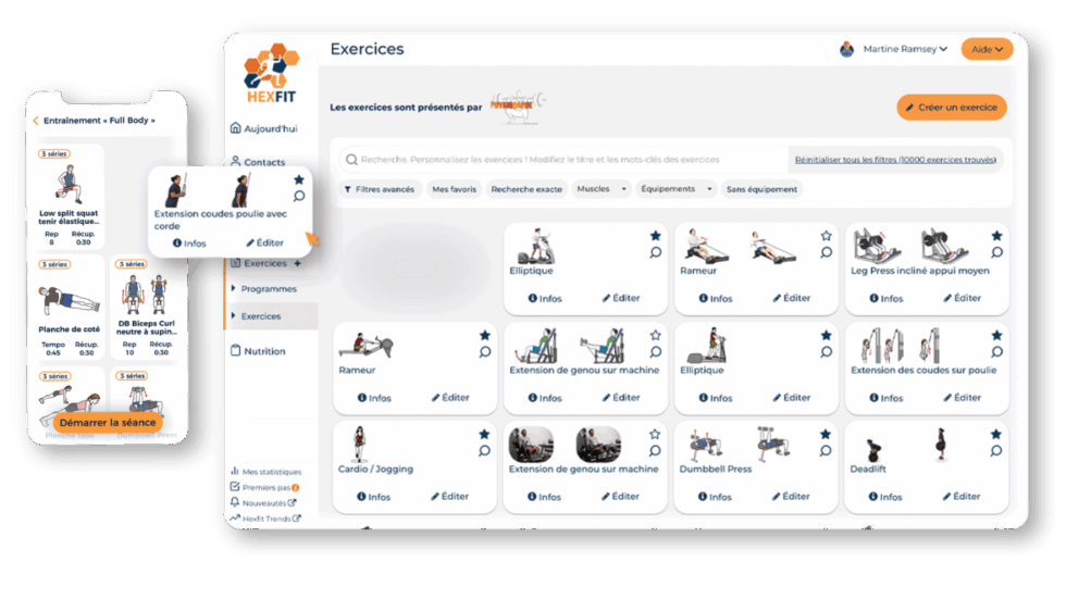 Hexfit : le logiciel kinés hors nomenclature | Suivi patient et HN